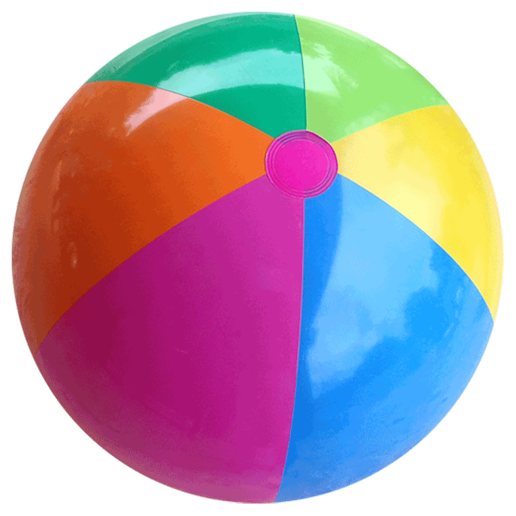 Beach Balls from Small to Giants - 36-Inch Rainbow Beach Balls ...