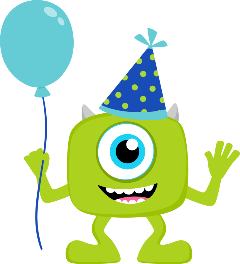 Birthday monster with balloon clipart - ClipArt Best - ClipArt Best