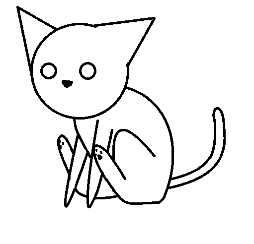 Derp Cat Drawing