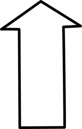 Download White Outline Up Arrow clip art Vector Free - ClipArt Best ...