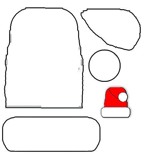 Santa Hat Template ClipArt Best