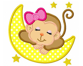 Baby Girl Monkey Clip Art