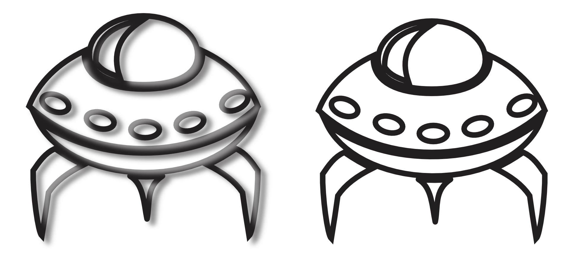 Black And White Aliens - ClipArt Best