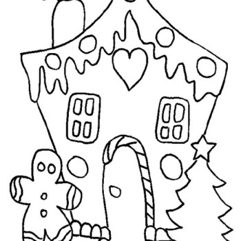 Gingerbread House Outline - ClipArt Best