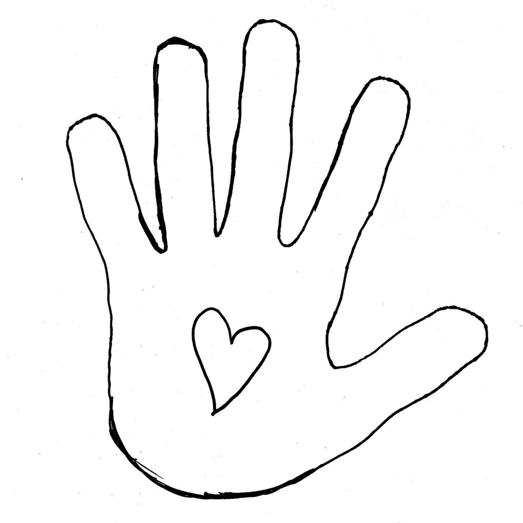 Hand Outline Drawing ClipArt Best