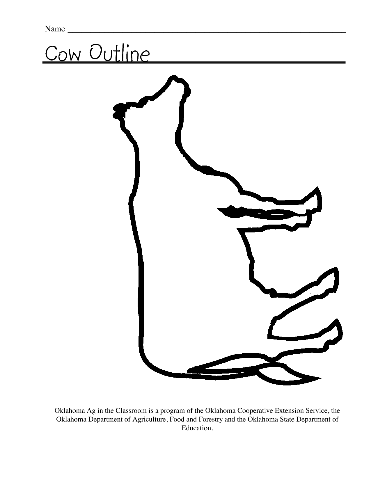 Cow Template - ClipArt Best