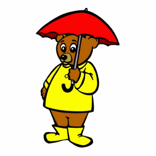 Rainy Day Bear Cut Out from Zazzle. - ClipArt Best - ClipArt Best