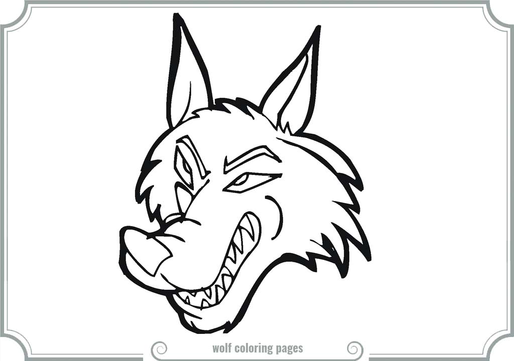 Wolf Head Coloring Pages | Printable Coloring Pages - ClipArt Best ...