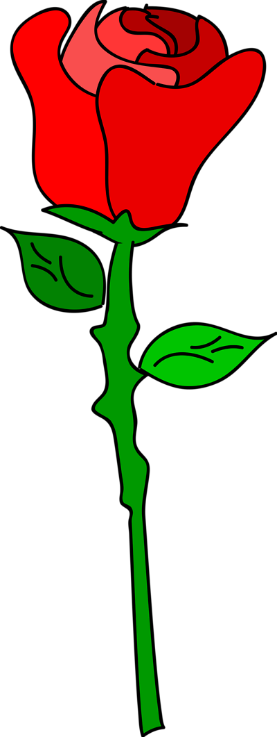 Cartoon Rose With Stem - ClipArt Best