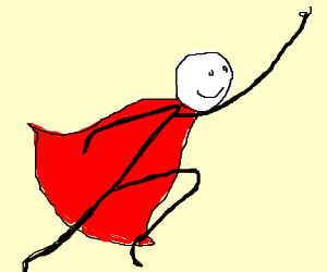 Stickman Superman - ClipArt Best