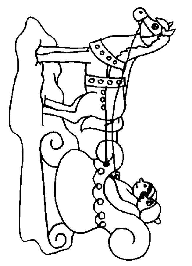 Sleigh ride coloring pages