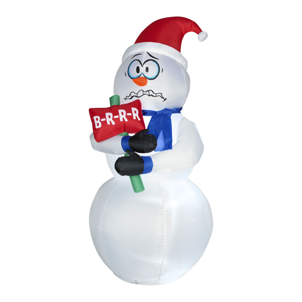 Animated Inflatable Shivering Snowman - The Green Head - ClipArt Best ...