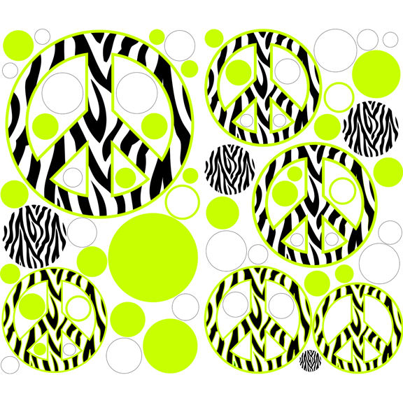 Peace Signs And Zebra Stripes Wallpaper - ClipArt Best