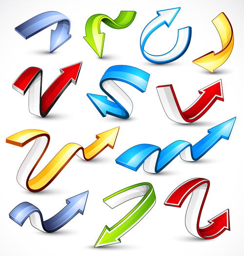 Free Download 3d Arrows Vector - ClipArt Best