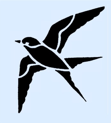 Simple Bird Stencil Designs