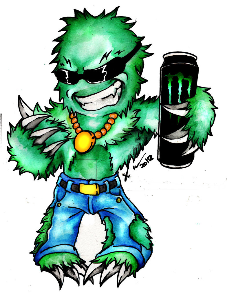 Monster Energy Drink Character by Shane000 - ClipArt Best - ClipArt Best