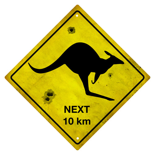 Kangaroo Souvenir Road Sign - connect4designs - ClipArt Best - ClipArt Best