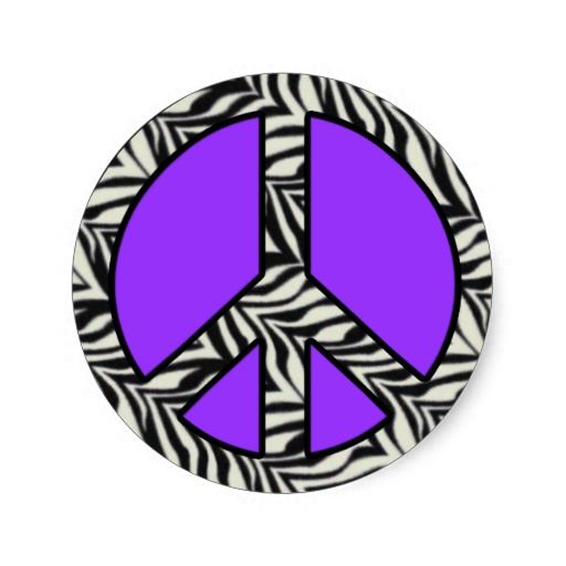 Zebra Peace Sign Backgrounds