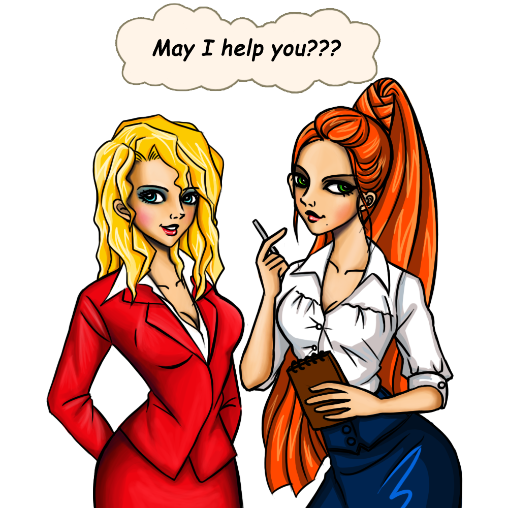 Two Secretaries by Alien3287 on DeviantArt - ClipArt Best - ClipArt Best