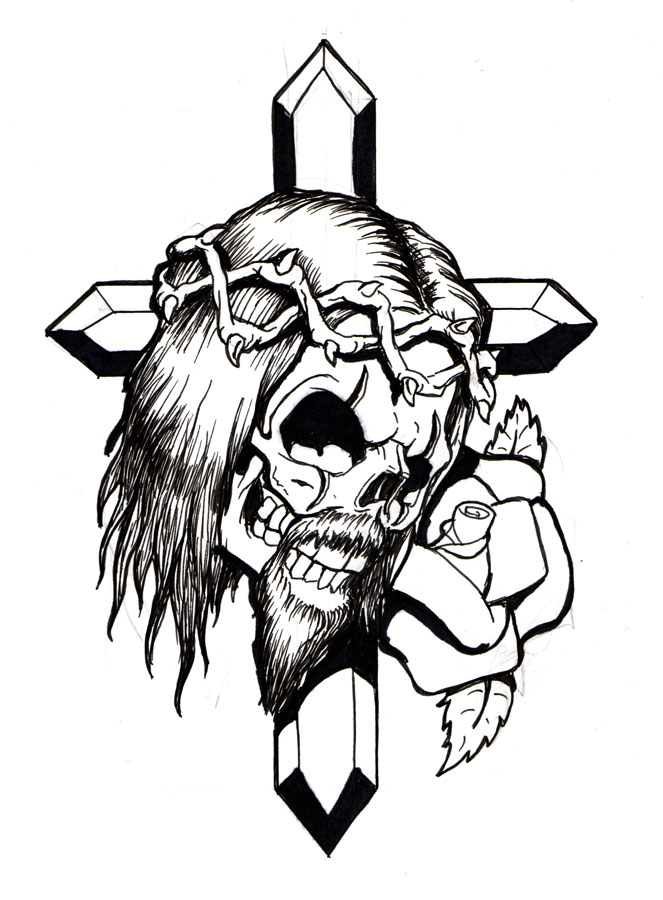 Skull cross design by biomek on DeviantArt - ClipArt Best - ClipArt Best