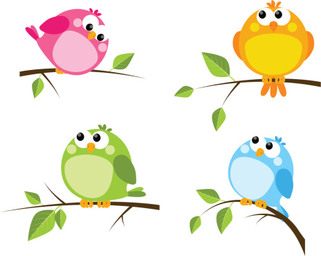 Cartoon Bird On Branch - ClipArt Best