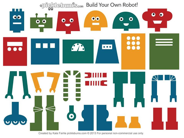 Growing a STEM Classroom: Build Your Own Robot Template - ClipArt Best ...