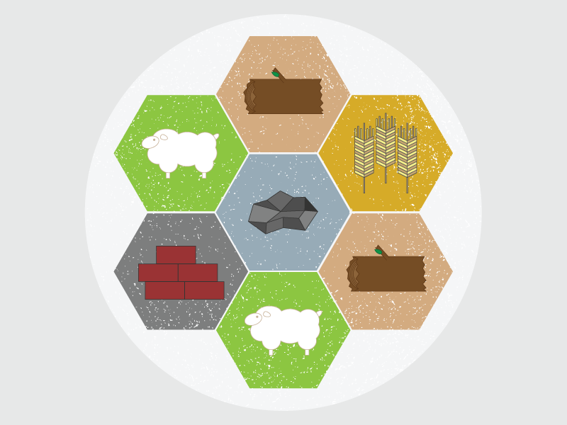 Settlers of Catan icons by Blaise Vincz - Dribbble - ClipArt Best ...