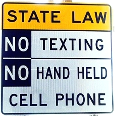 No Texting, No Hand Held Cell Phone" Signs Needed - Albany, NY ...