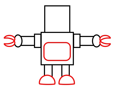 Simple Robot Outline - ClipArt Best