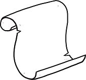 Clip Art Of Blank Scroll Clip Art, Vector Images & Illustrations ...