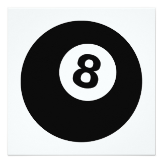 Eight Ball Invitations & Announcements | Zazzle - ClipArt Best ...