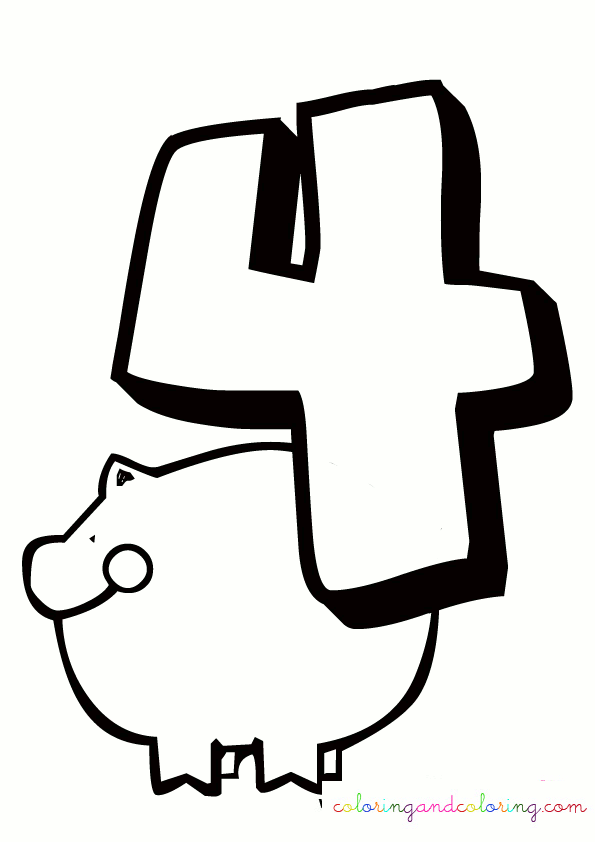 Four Coloring Page Coloring Pages