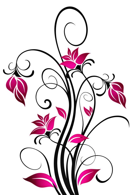Scrolling Flowers Borders - ClipArt Best