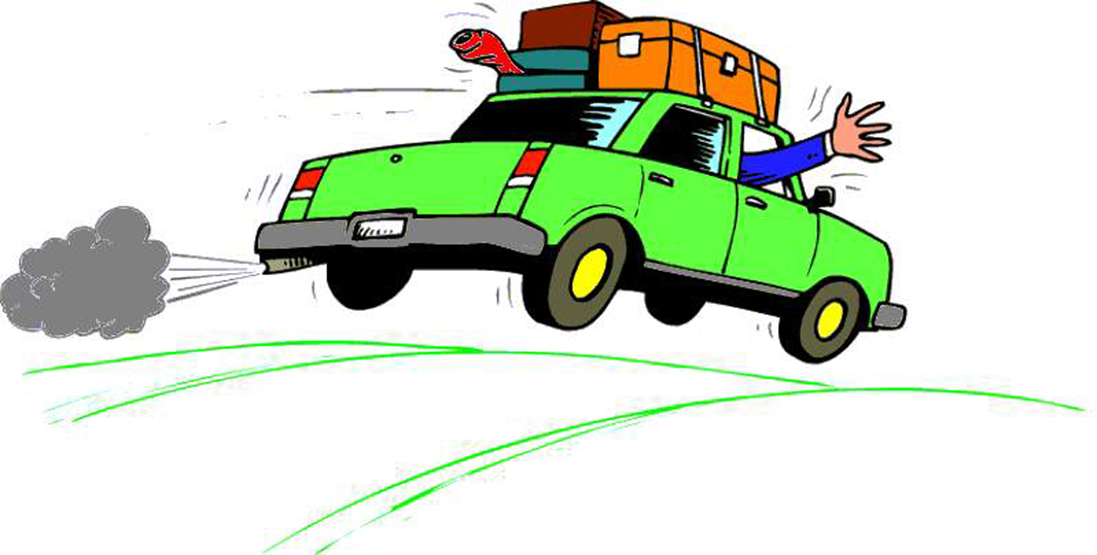 Car Driving Away Clipart