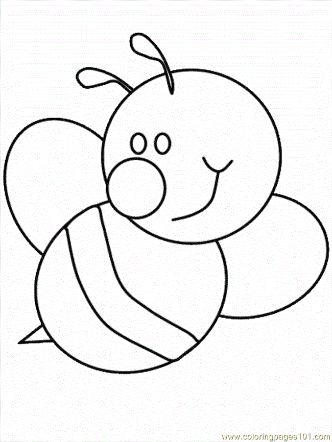 Small Printable Bee Coloring Pages - AZ Coloring Pages - ClipArt Best ...