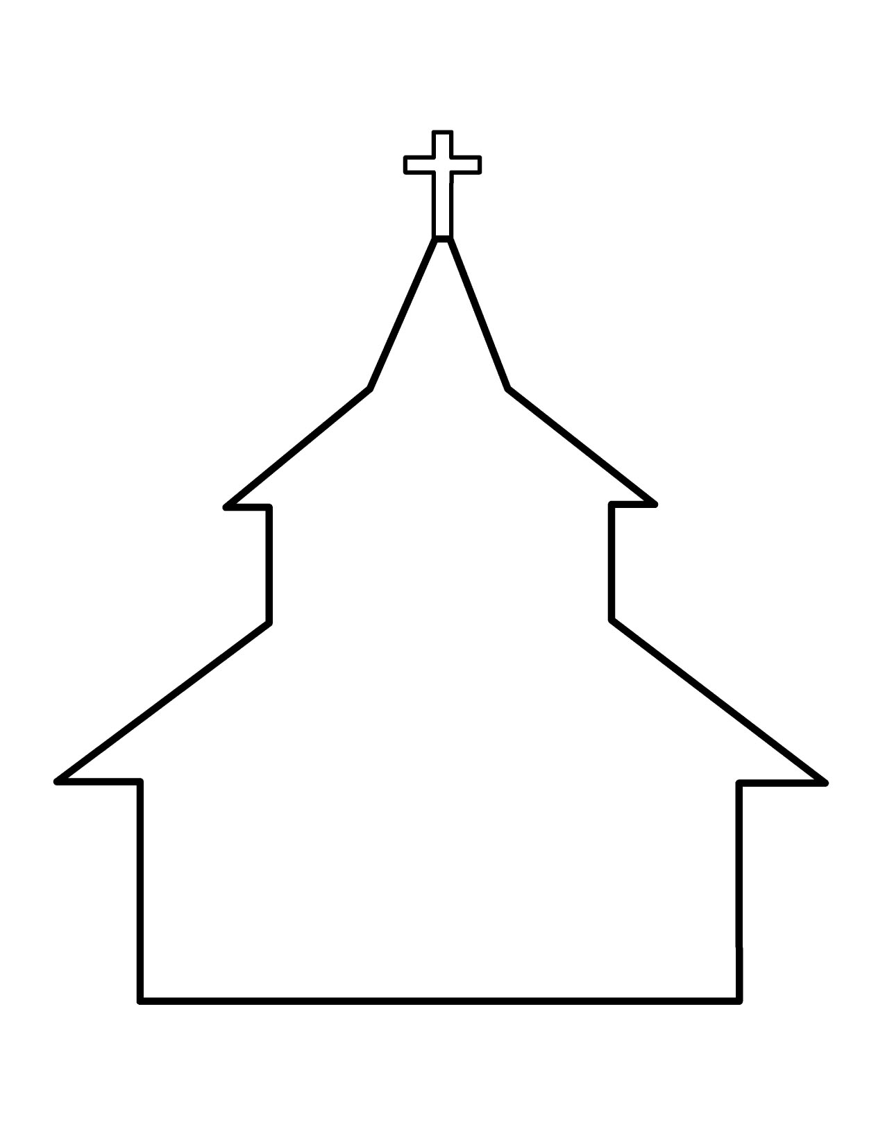 Church Line Drawing