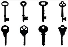 Keys illustrations | Skeleton Keys, Antique Keys and Sil… - ClipArt ...