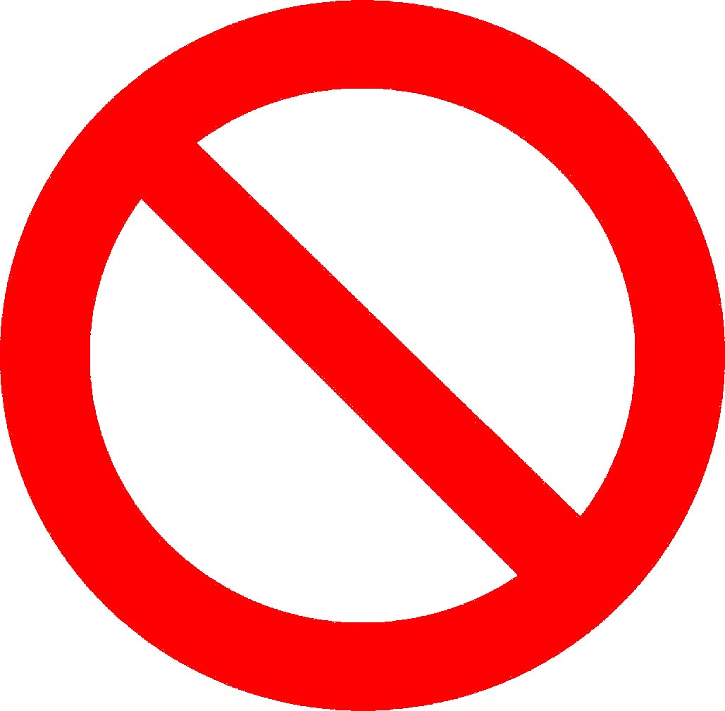 Images For > Red No Sign With Black Background - ClipArt Best - ClipArt ...