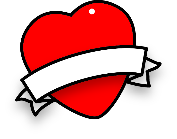 Heart And Scroll - ClipArt Best
