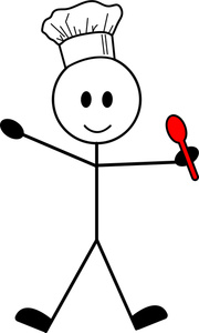 Cook Clipart Image - Stick Person Chef - ClipArt Best - ClipArt Best
