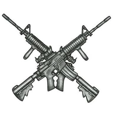 Crossed M16 - ClipArt Best