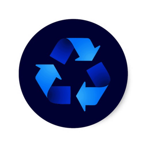Blue Recycle Symbol - ClipArt Best