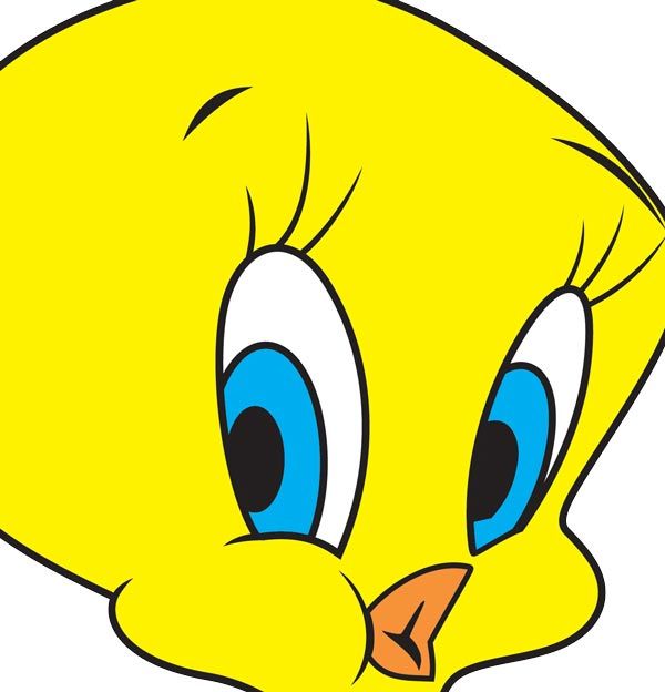 Tweety Bird Vector Black And White - ClipArt Best