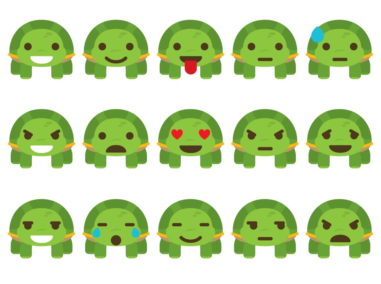 Cartoon Turtles Emoticon Vectors Vector Art & Graphics ... - ClipArt ...