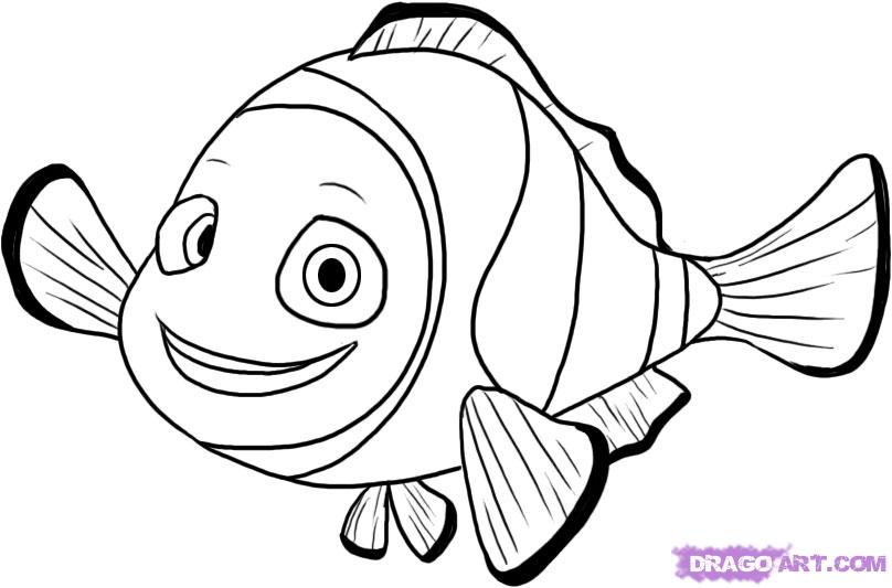 Nemo Outline - ClipArt Best