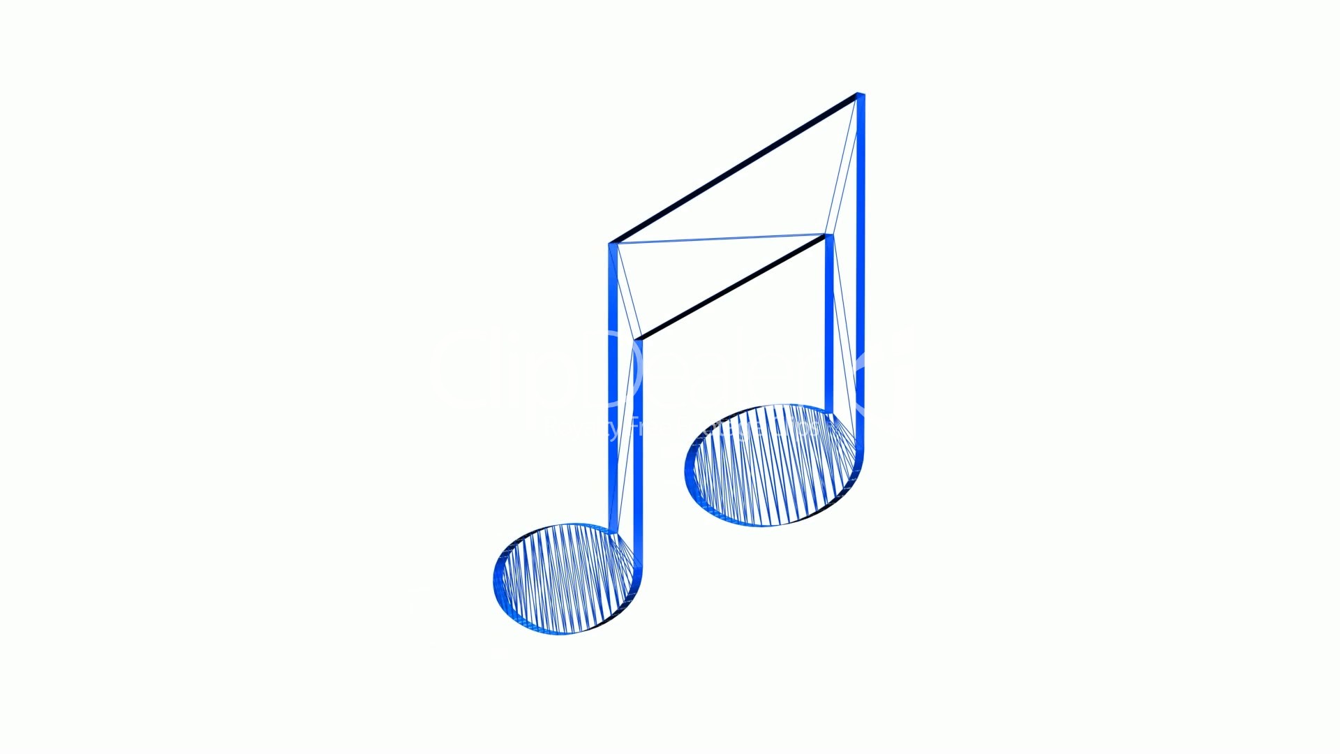 Rotation of 3D music Note.musical,sound,symbol,clef,treble,sheet ...