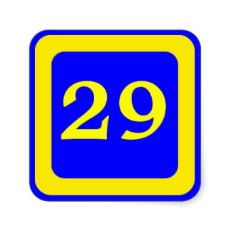 Number 29 Clipart
