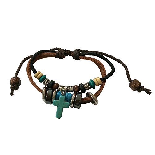Christian Cross Zen Handmade Bracelet / Leather Bracelet / Leather ...