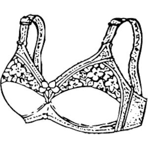 Lace Bra Drawing Sketch Coloring Page