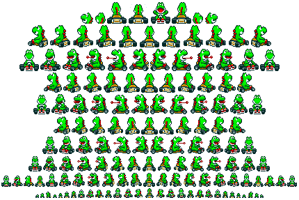 Super mario kart sprites front - ptubackup